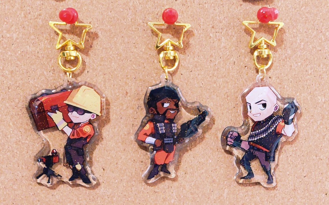 Team Fortress 2 TF2 Chibi Acrylic Charms/keychains - Etsy Canada