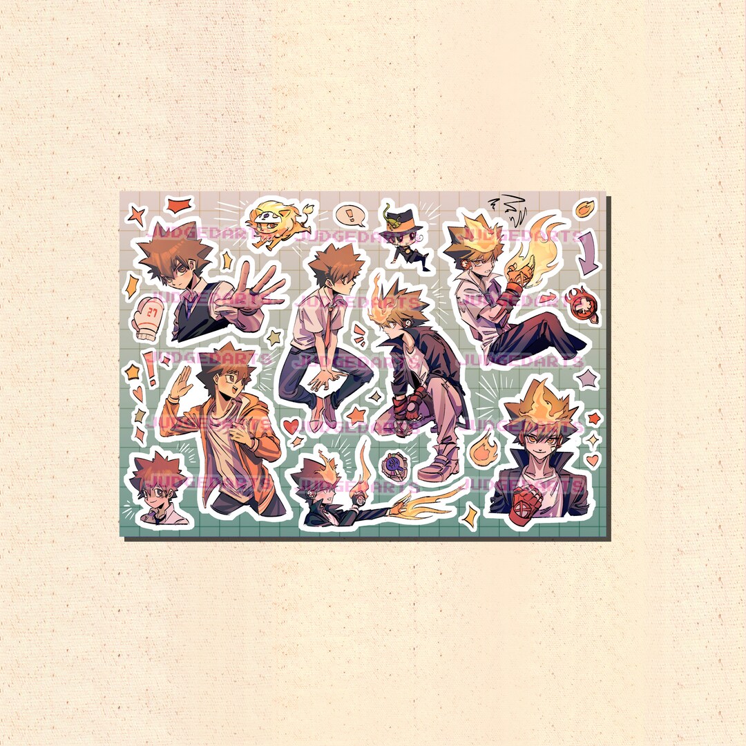 Tsunayoshi Sawada Katekyo Hitman Reborn Sticker Sheet - Etsy