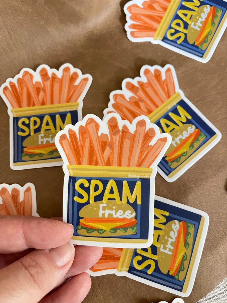 SPAM FRIES - Die Cut Matte Decal - Etsy