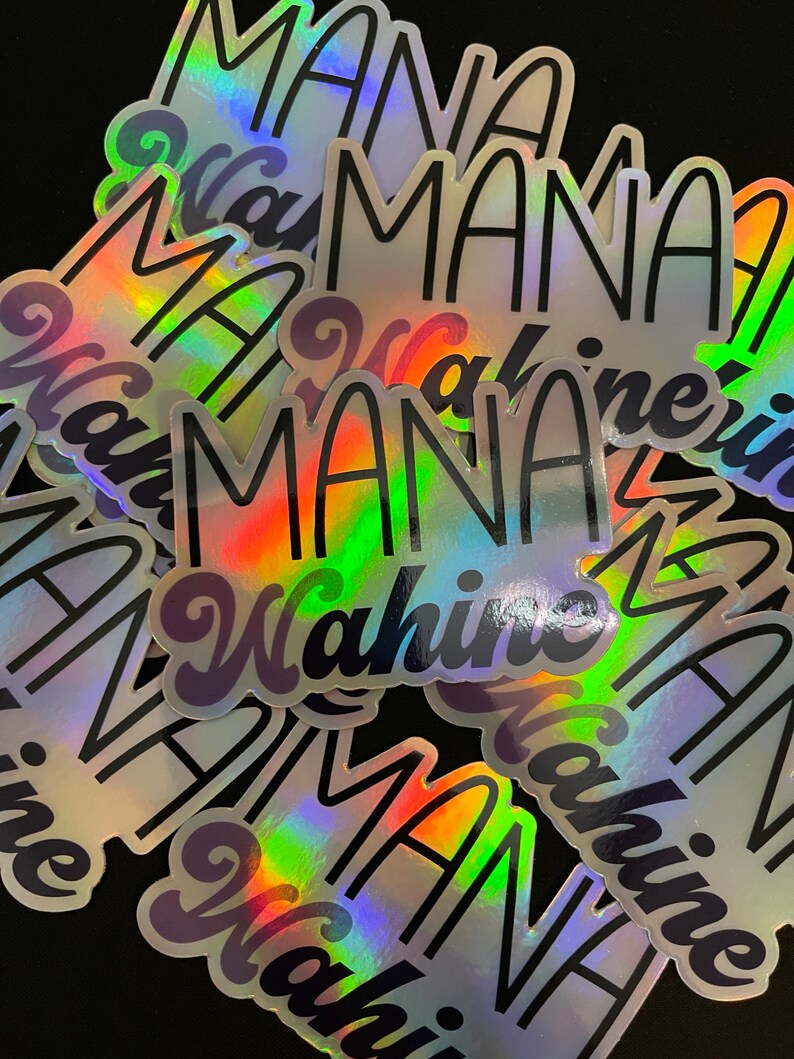 Mana Wahine ( Die Cut Holographic Decal ) - Etsy