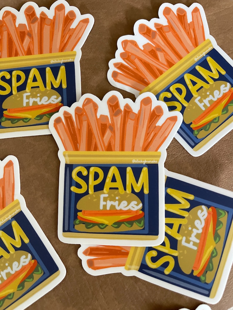 SPAM FRIES - Die Cut Matte Decal - Etsy