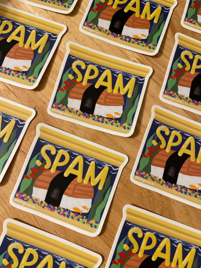 Spam Aquarium sticker Decal - Etsy