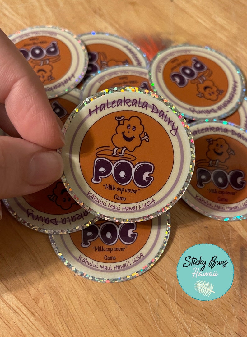 POG (glitter Holographic Decal) - Etsy