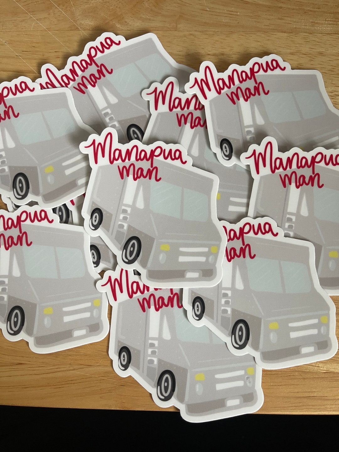 Manapua Man Truck (sticker Decal) - Etsy