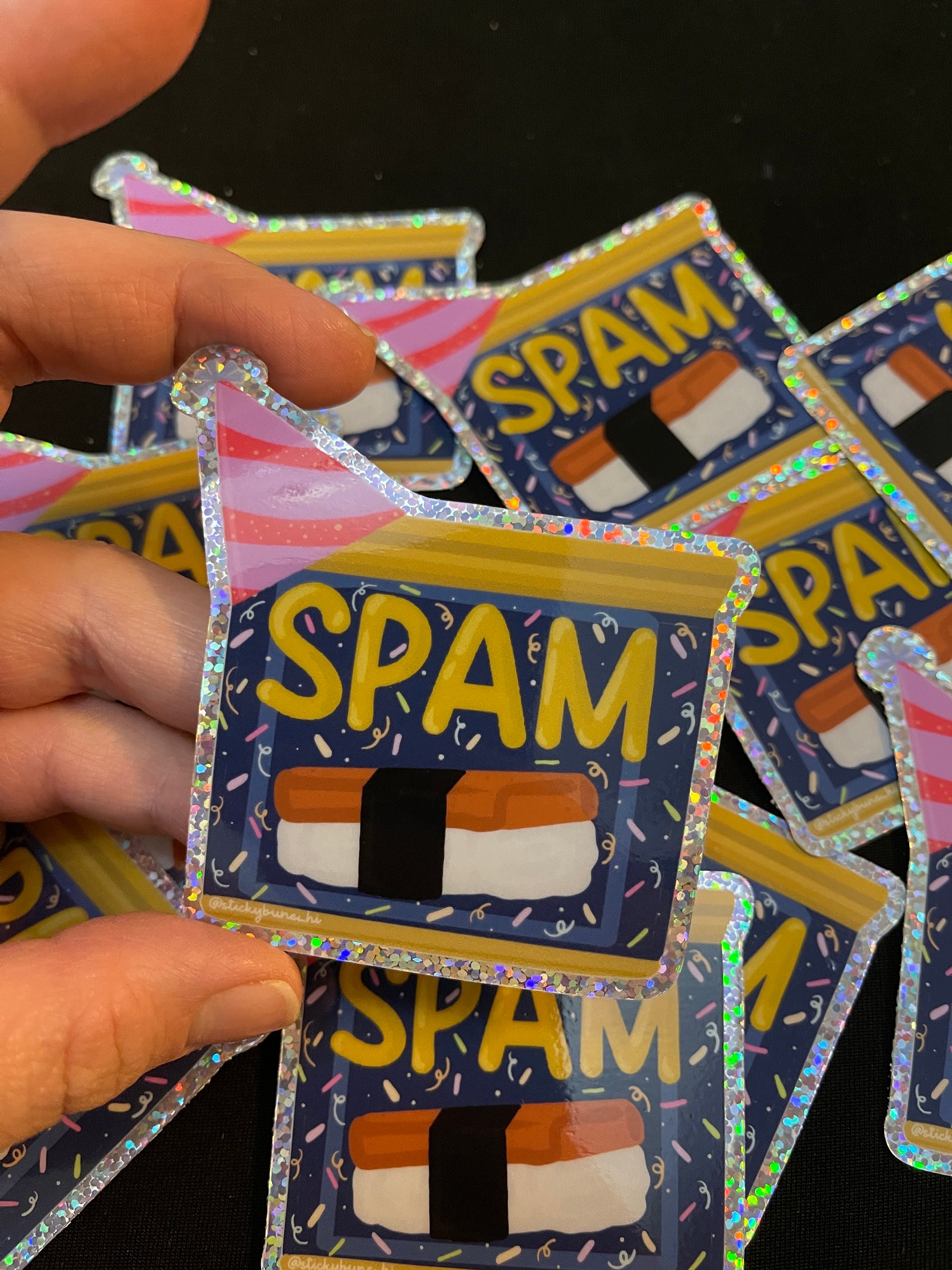 Spam Birthday! (glitter Holographic Decal) - Etsy