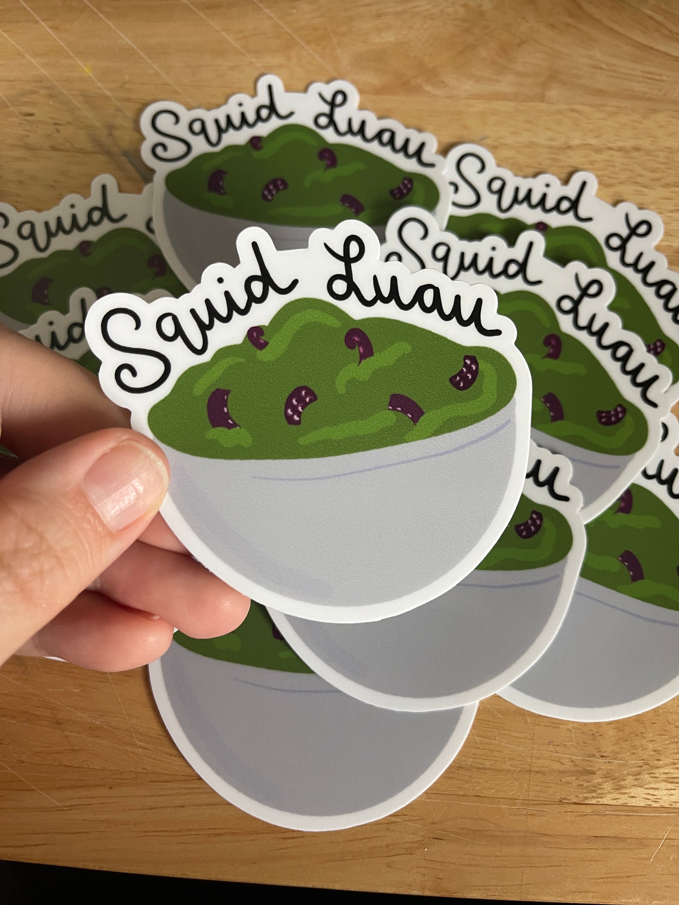 Squid Luau - (sticker Decal) - Etsy
