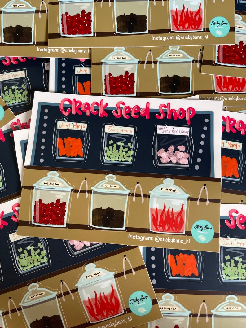 Crack Seed Shop (sticker Sheet) - Etsy