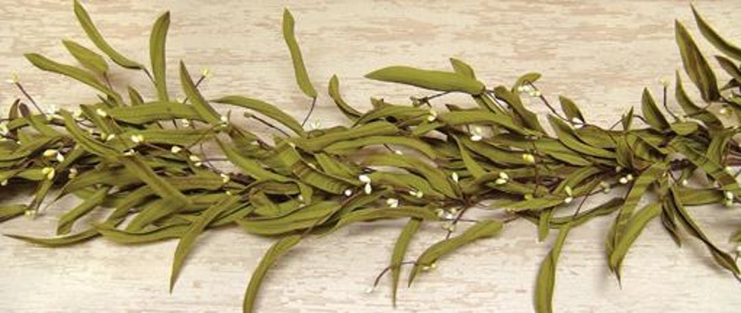 Natural Citron Herb and Berries Garland 4 Feet Long - Etsy