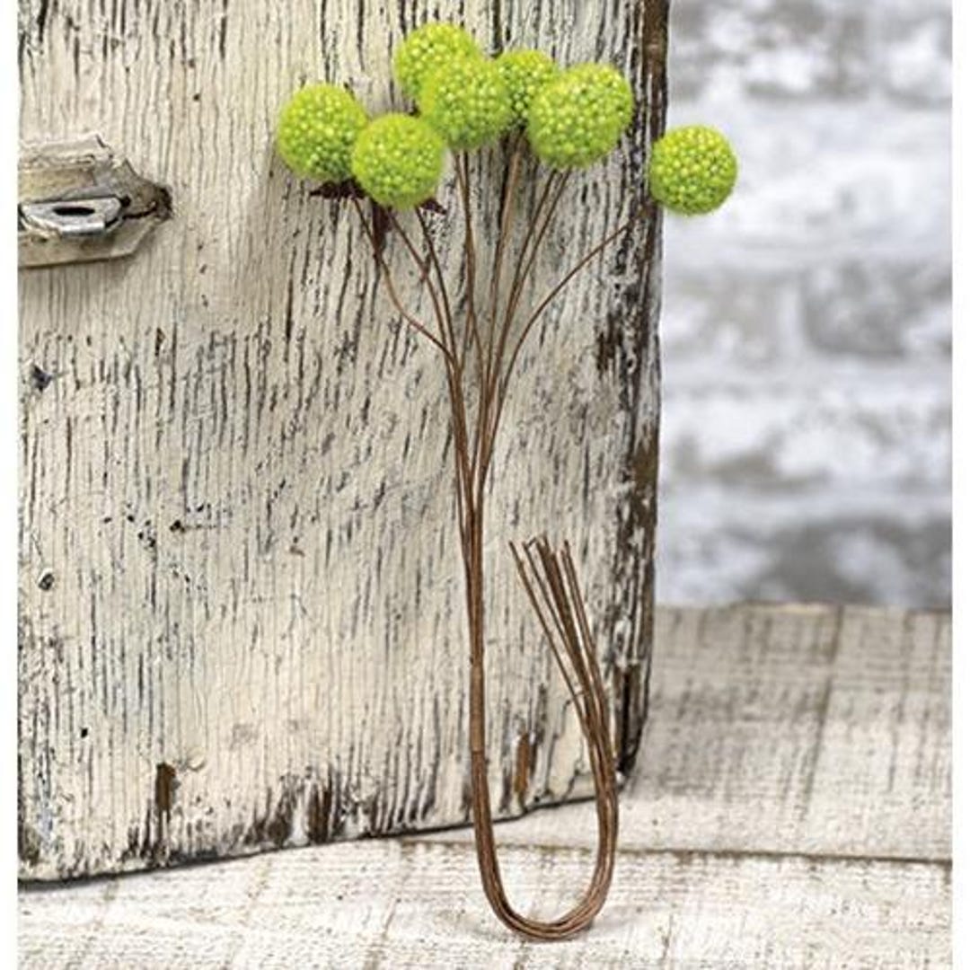 Green Billy Ball Faux Botanicals Bunch - Etsy