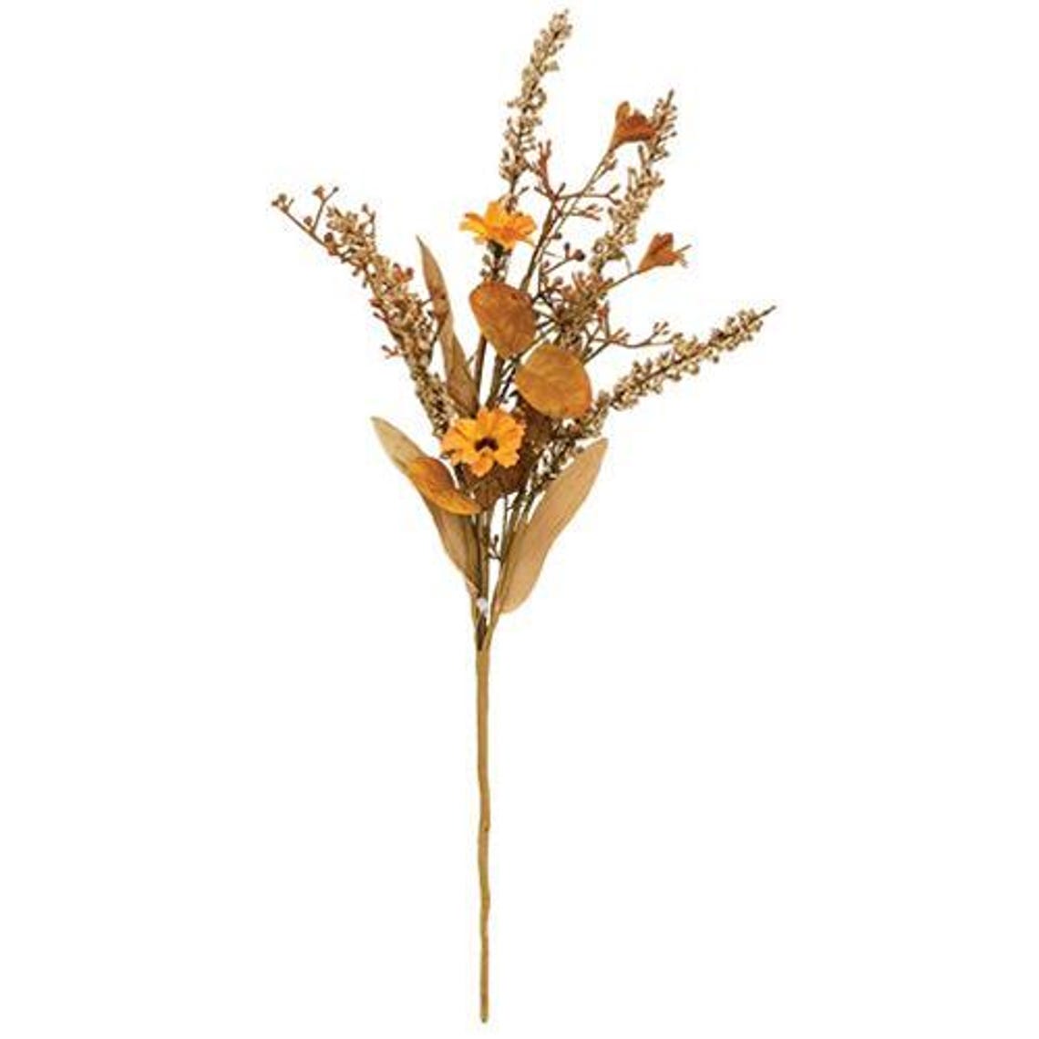 Fall Wildflowers & Heather Faux Floral Pick - Etsy