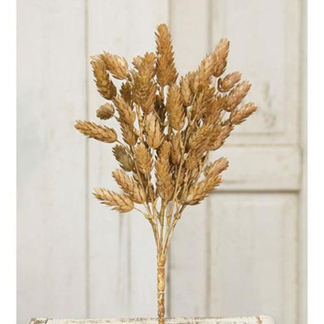 Beige Hops 15" Faux Fall Bush - Etsy
