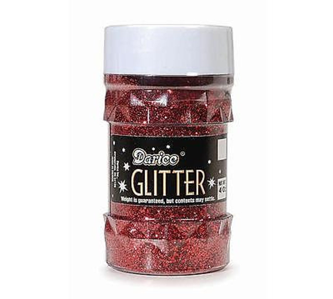 Red Glitter 4 Oz Shaker Jar Crafts and Decorating - Etsy