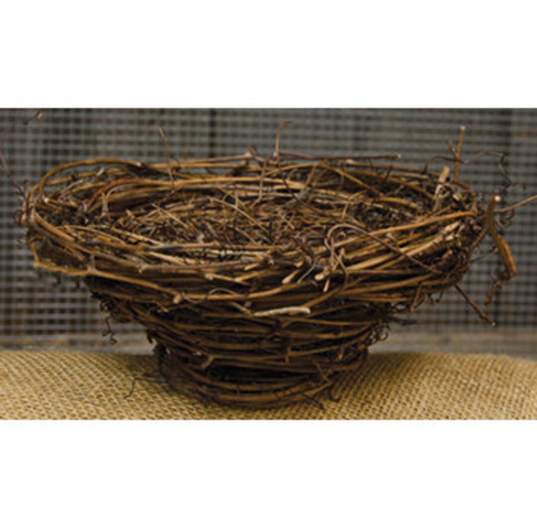 Natural Grapevine 7 Bird Nest - Etsy