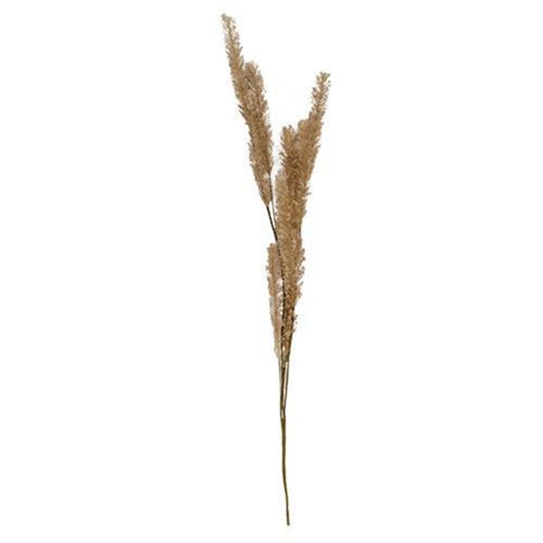 Flocked Tan Yarrow 24" Faux Floral Spray - Etsy