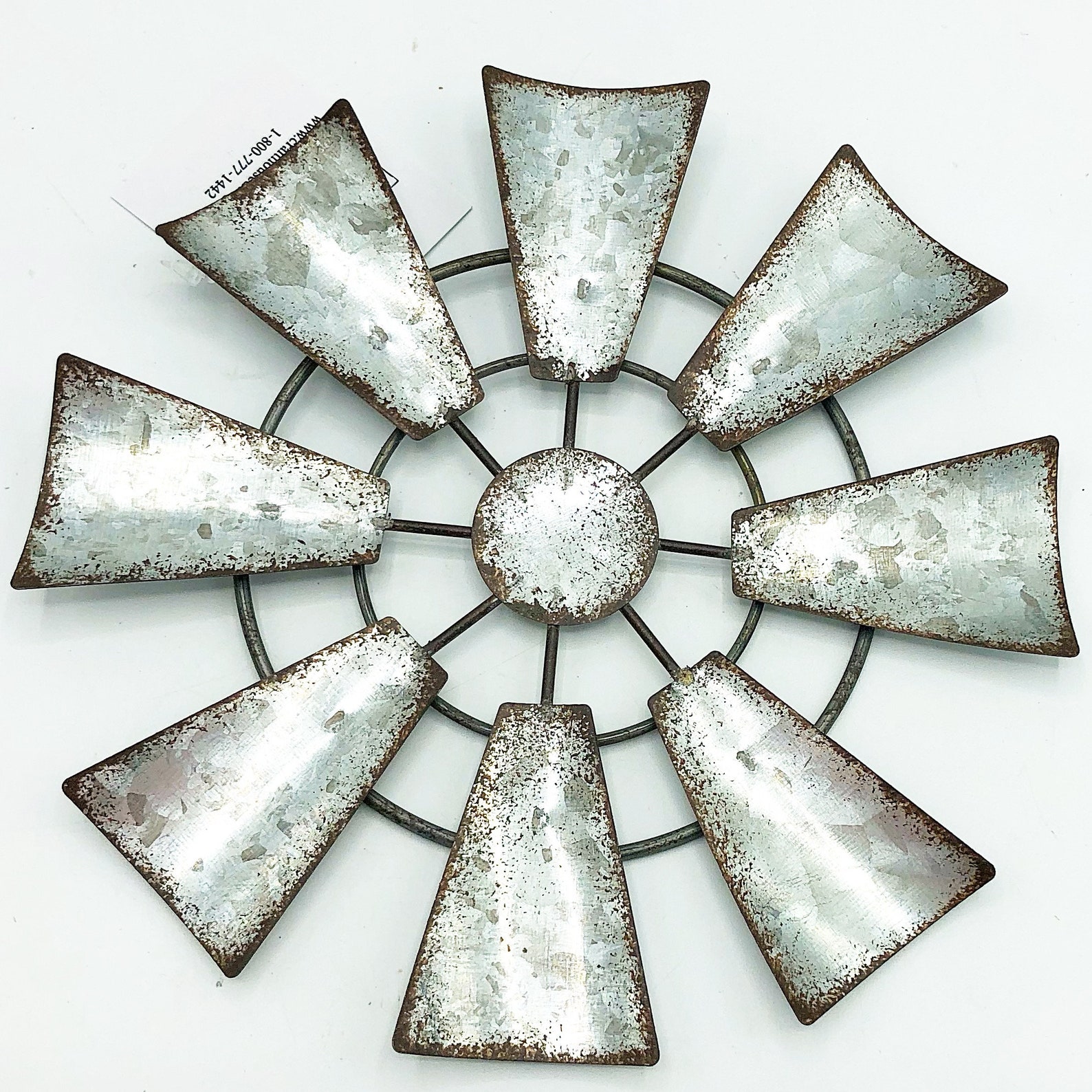 Small Galvanized Metal Hanging 6.5 Windmill | Etsy