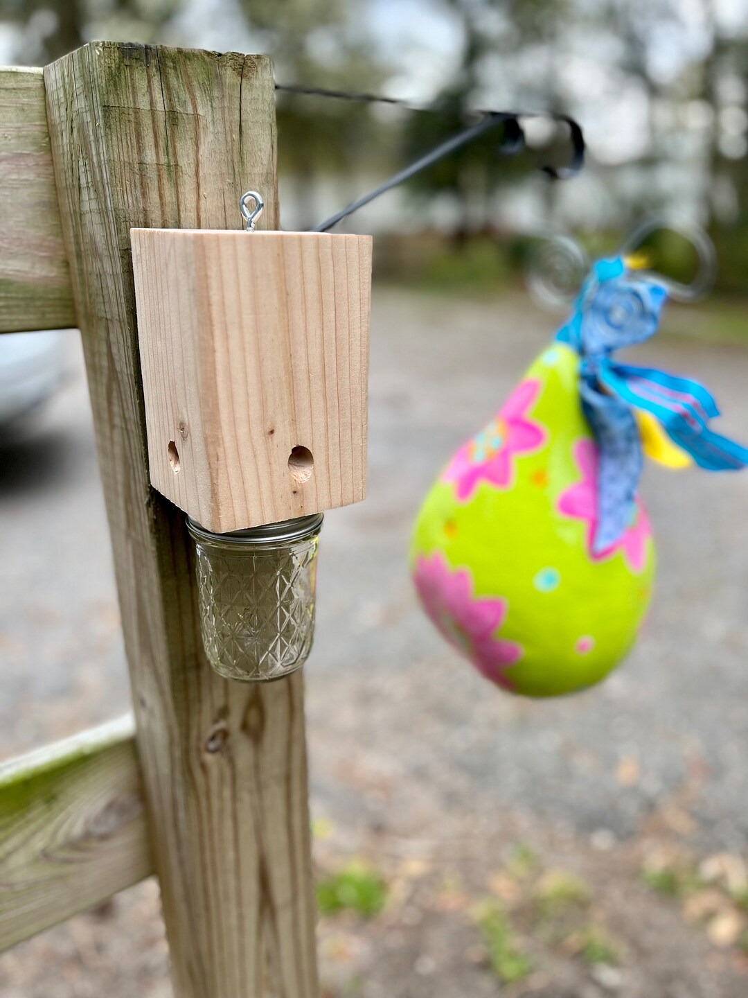 Carpenter Bee Trap Wood Boring Bee Trap - Etsy