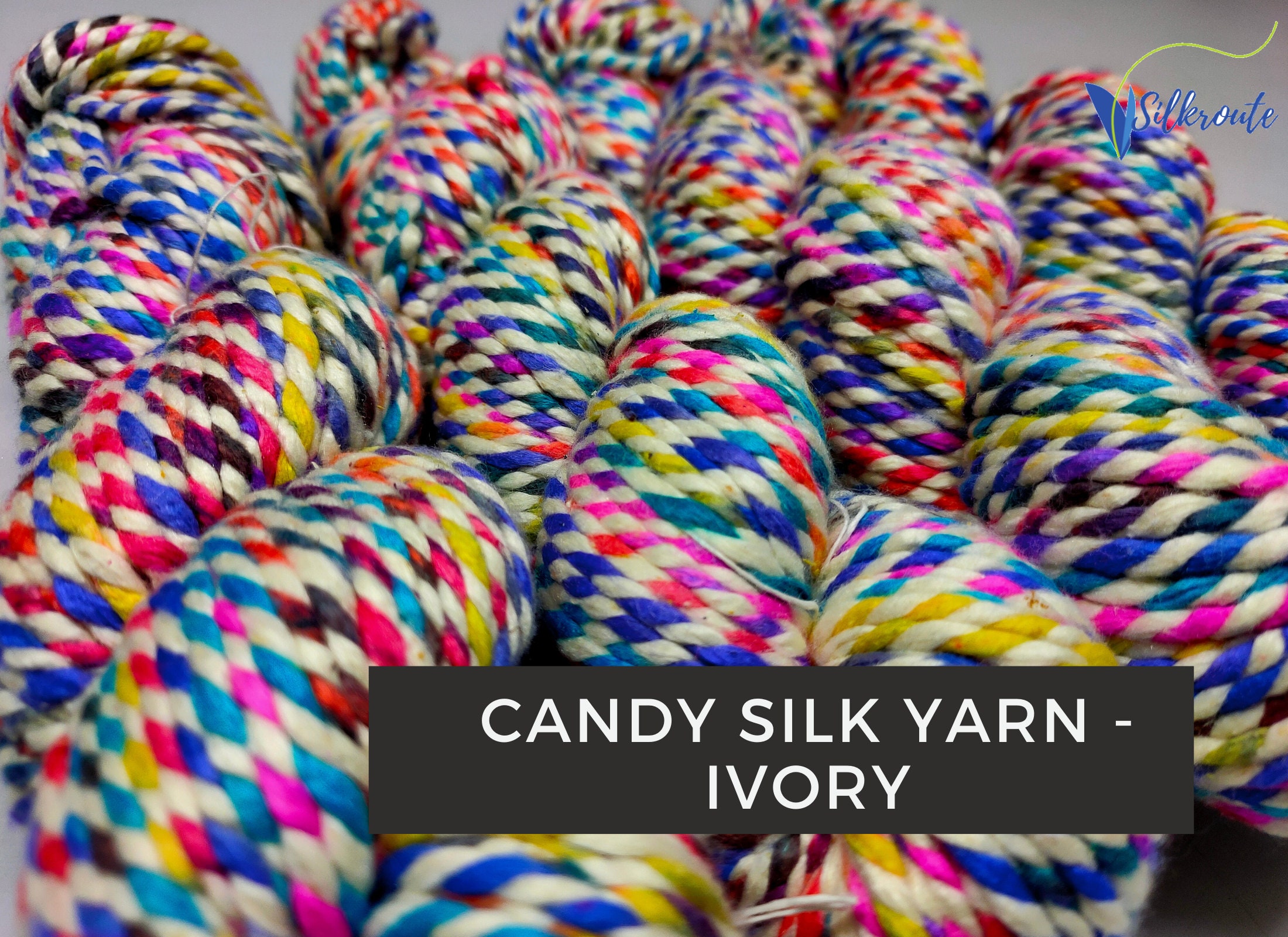 Candy Silk Yarn Ivory Mulberry Silk Mulberry Yarn - Etsy