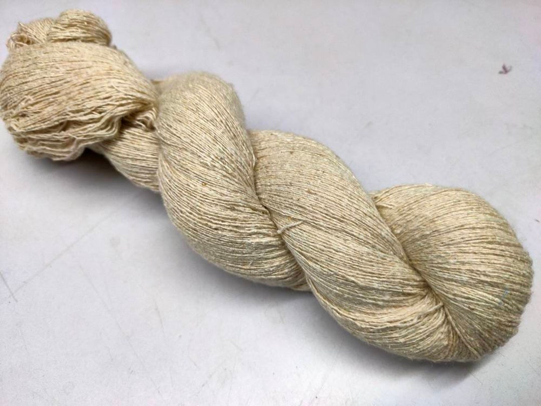 Undyed Natural Noil Silk Yarn: Laceweight Weaving & Knitting - Etsy