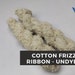 Recycled Cotton Frizz Ribbon Undyed/natural Cotton Frizz Ribbon Fuzzy ...
