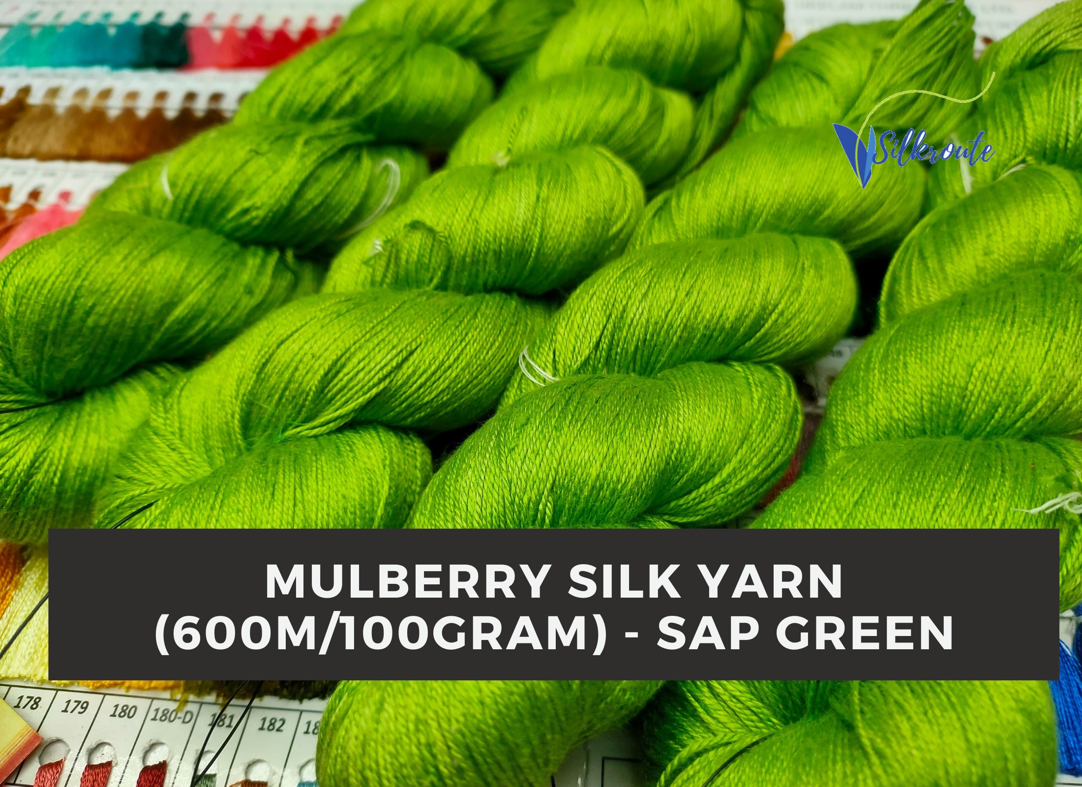 Mulberry Silk Yarn 600M/100 Gram Sap Green Mulberry Silk - Etsy