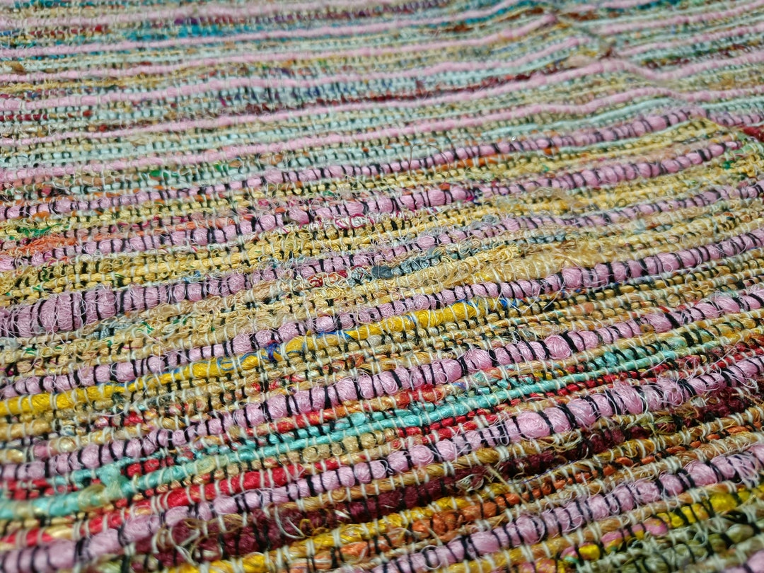 Handwoven Cotton Banana Silk Rugs | Handloom Sofa Rugs | Furnishing ...