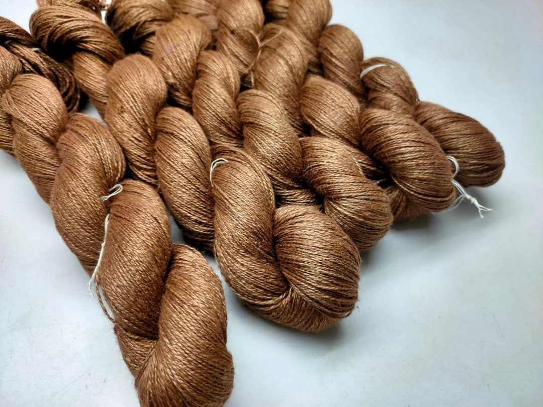 Linen Sportweight Yarn - Chocolate, Linen Yarn, Sportweight Yarn ...