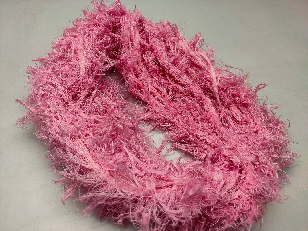 Recycled Linen Frizz Ribbon - Bubblegum, Linen Frizz Ribbon, Recycled ...