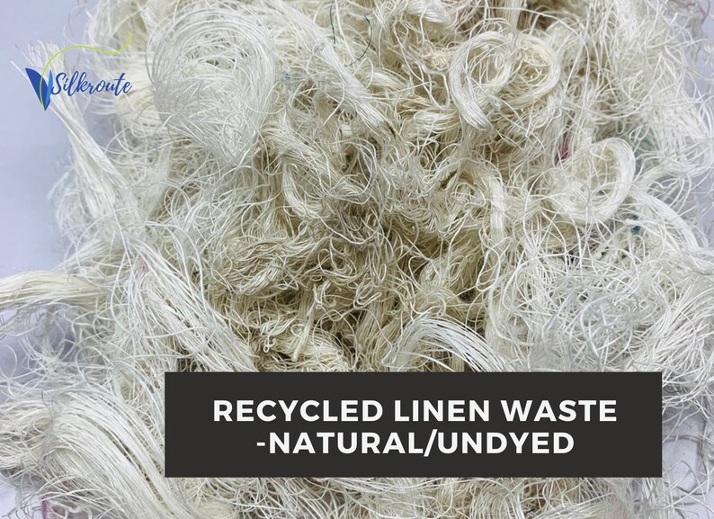 Linen Waste Undyed Recycled Linen Natural Linen Fiber - Etsy