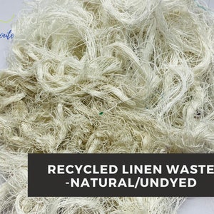 Linen Waste Undyed | Recycled Linen Natural | Linen Fiber | Recycled ...