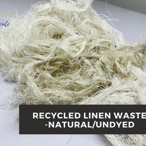 Linen Waste Undyed | Recycled Linen Natural | Linen Fiber | Recycled ...