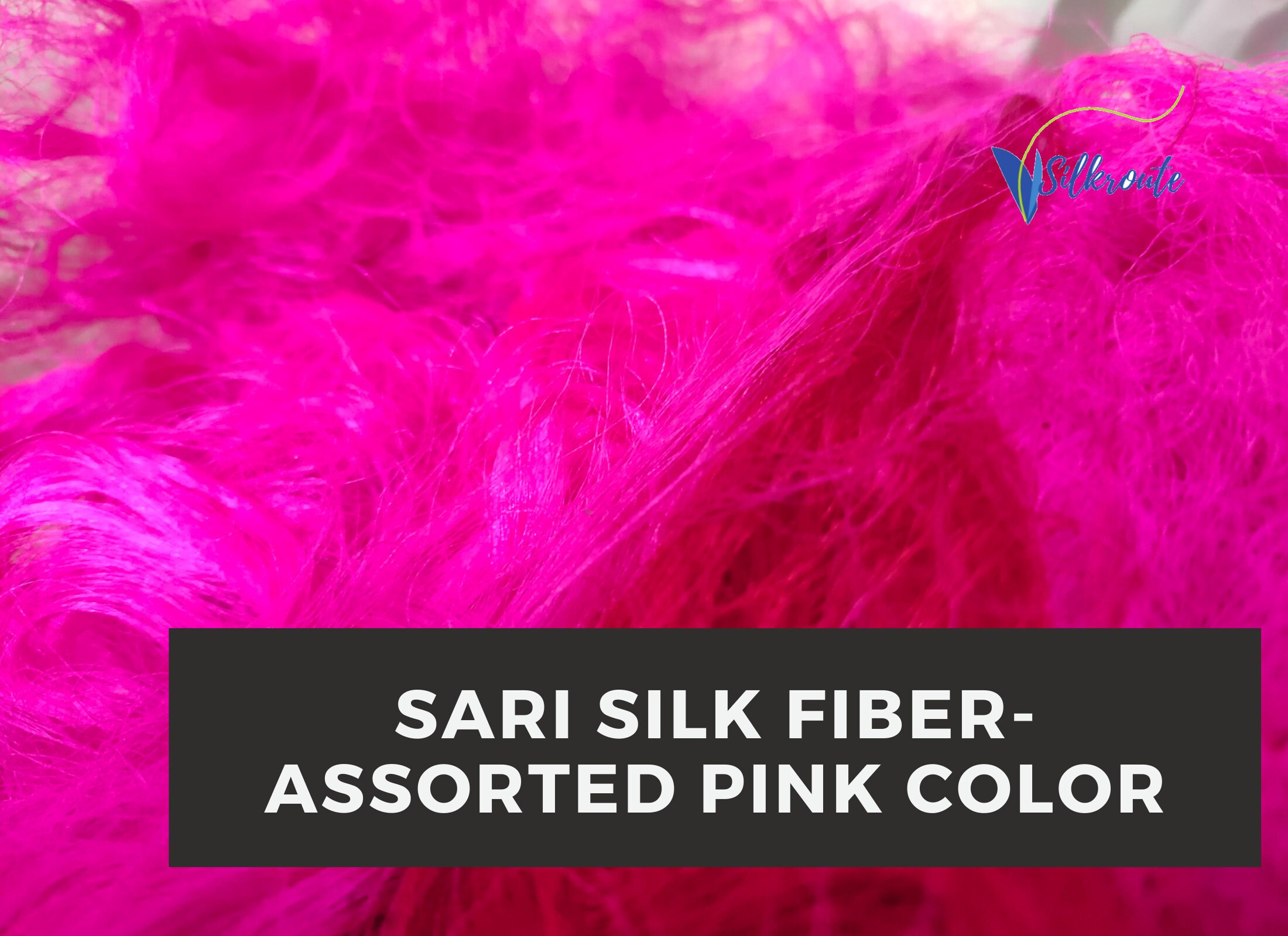 Sari Silk Fiber Assorted Pink Color Colorful Silk Fiber 1 - Etsy