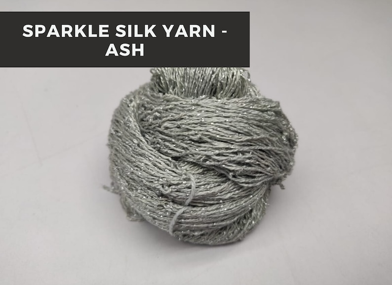 Sparkle Silk Yarn-ash Mulberry Silk Mulberry Silk Yarn - Etsy