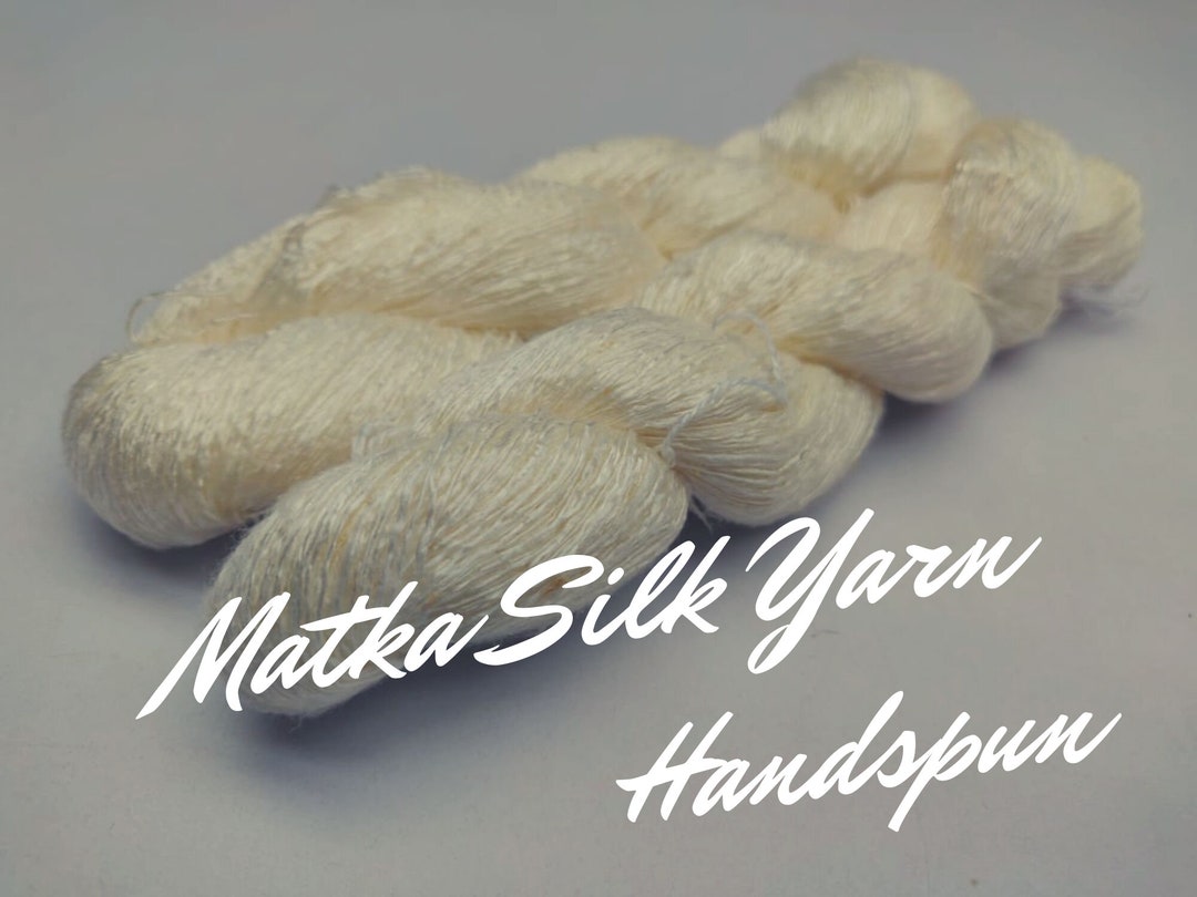 Pure Matka Silk Yarn - Natural |handspun Yarn | Matka Silk | 100% Matka ...