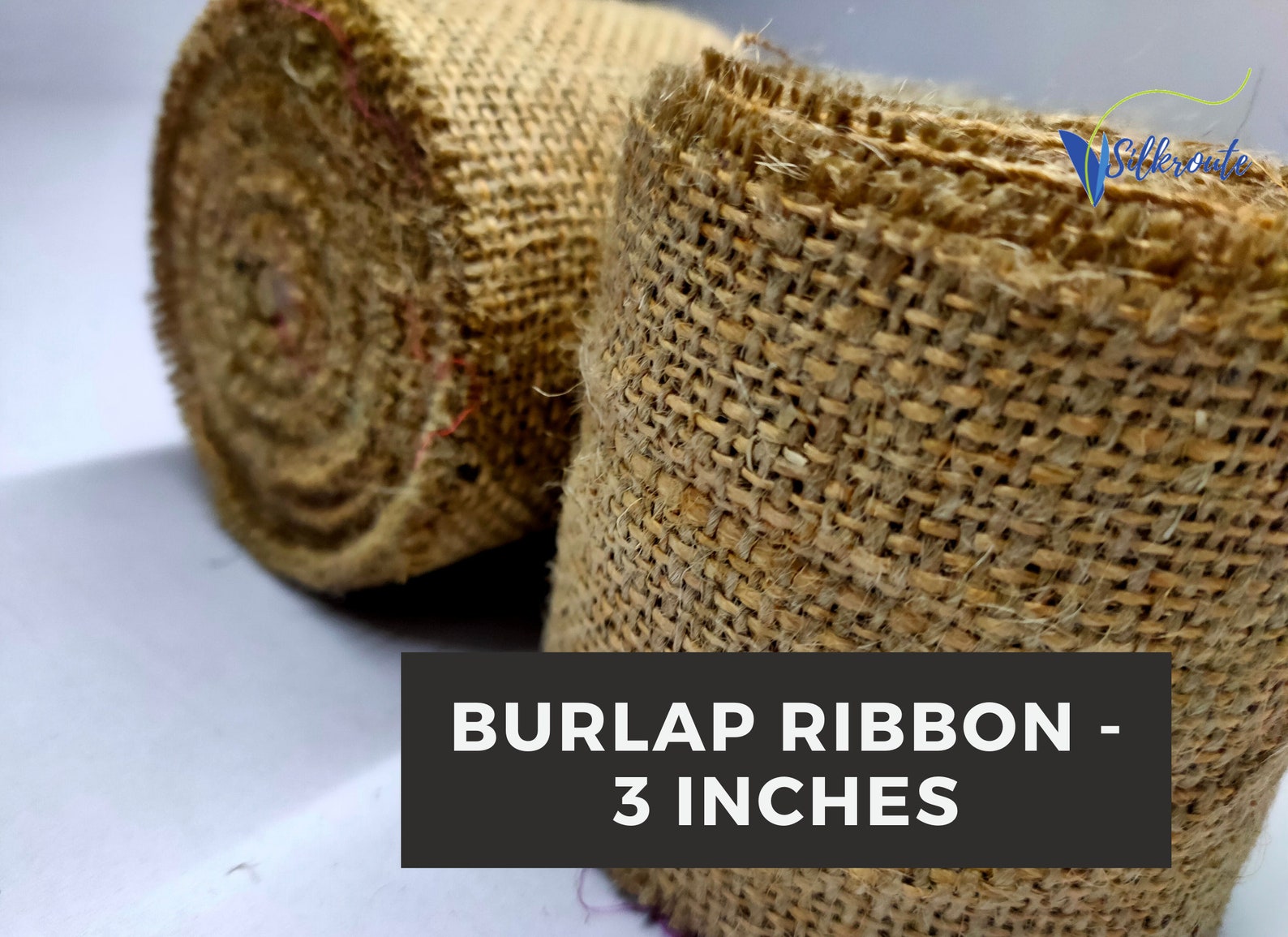 3 Inches Wide Burlap Ribbon Jute Ribbon Recycle Jute Ribbon - Etsy