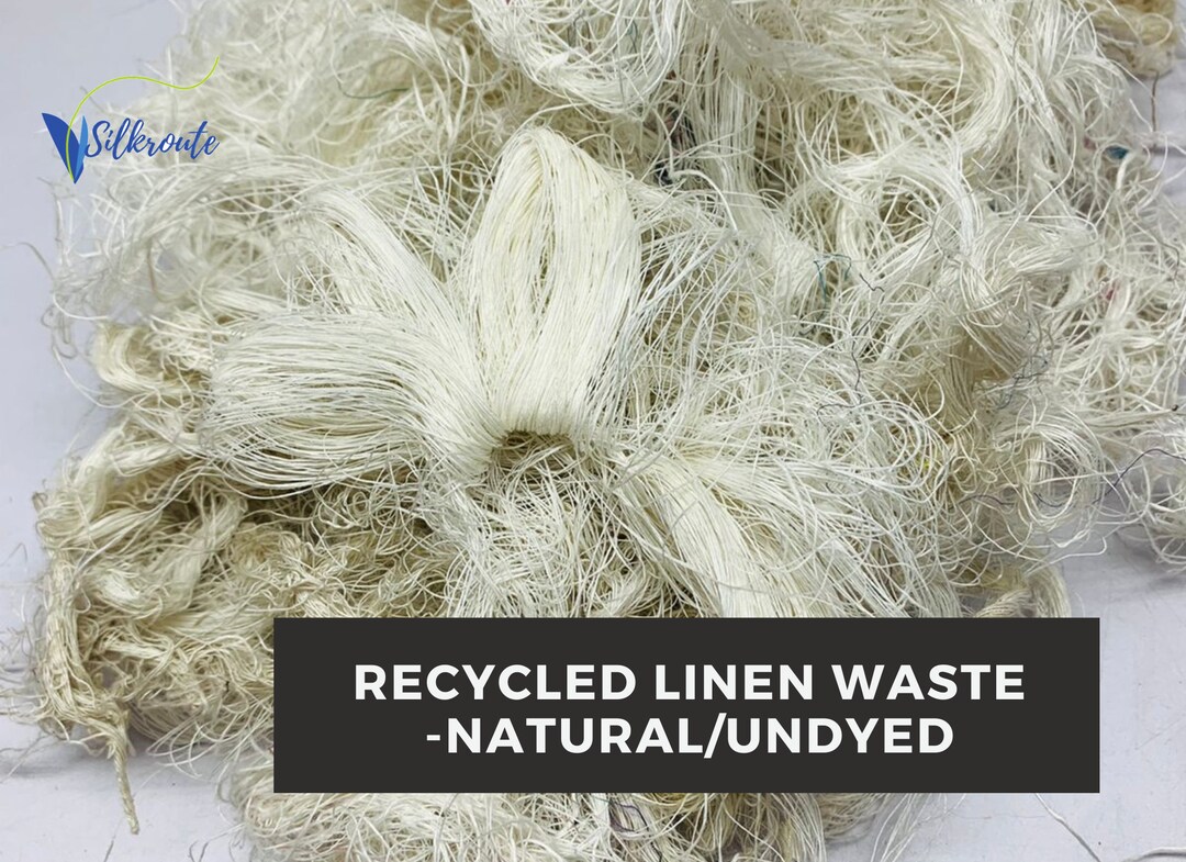 Linen Waste Undyed | Recycled Linen Natural | Linen Fiber | Recycled ...
