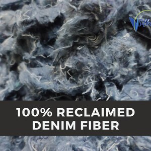 Denim Fiber | Cotton Shoddy | Reclaimed Blue Cotton Fiber | Denim Jeans ...