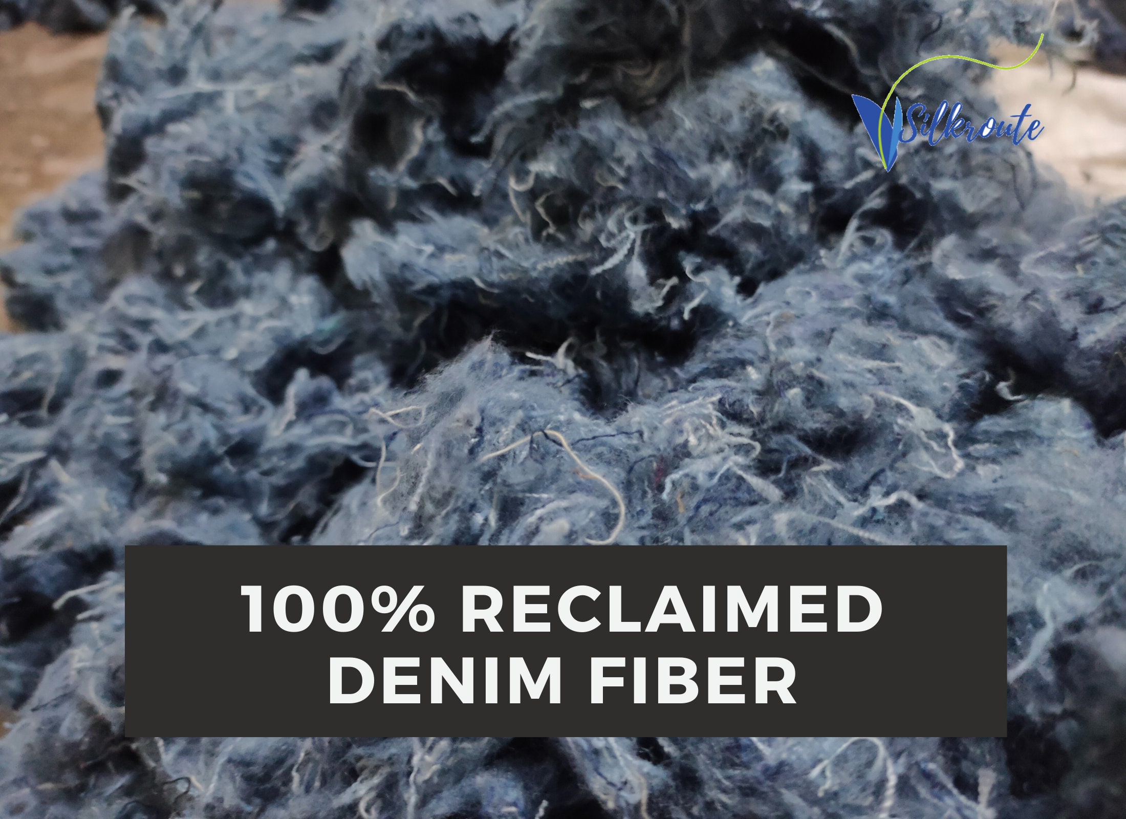 Denim Fiber Cotton Shoddy Reclaimed Blue Cotton Fiber - Etsy