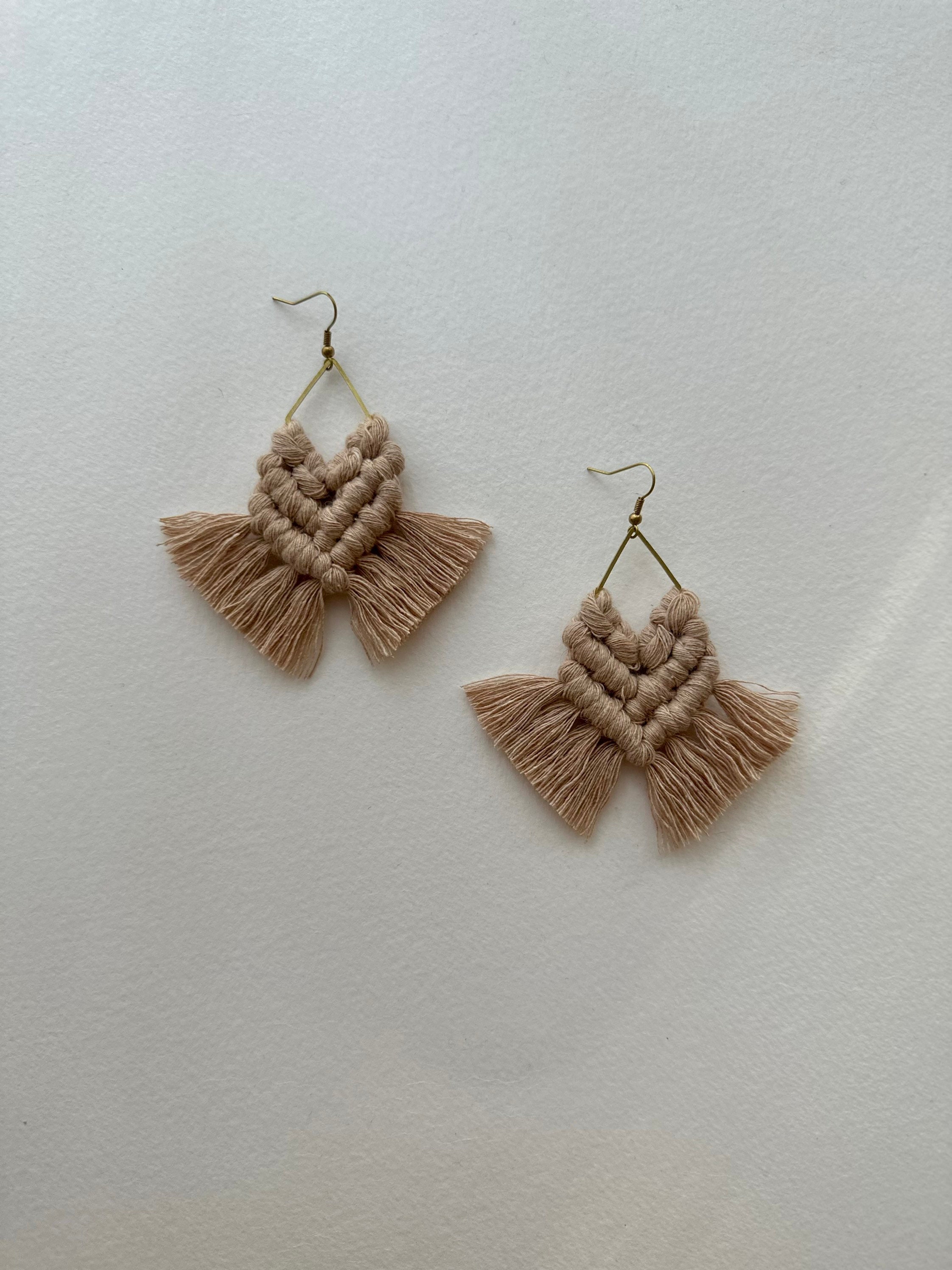 Diamond Macrame Earrings
