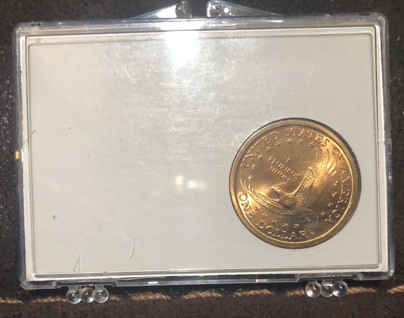 2000P USA SACAGAWEA “toned” UNCIRCULATED Dollar Coin With Holder and ...
