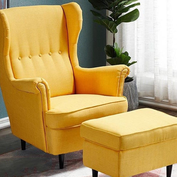 Strandmon Cover, Ikea Strandmon Wing Chair Cover, Strandmon Slipcover ...