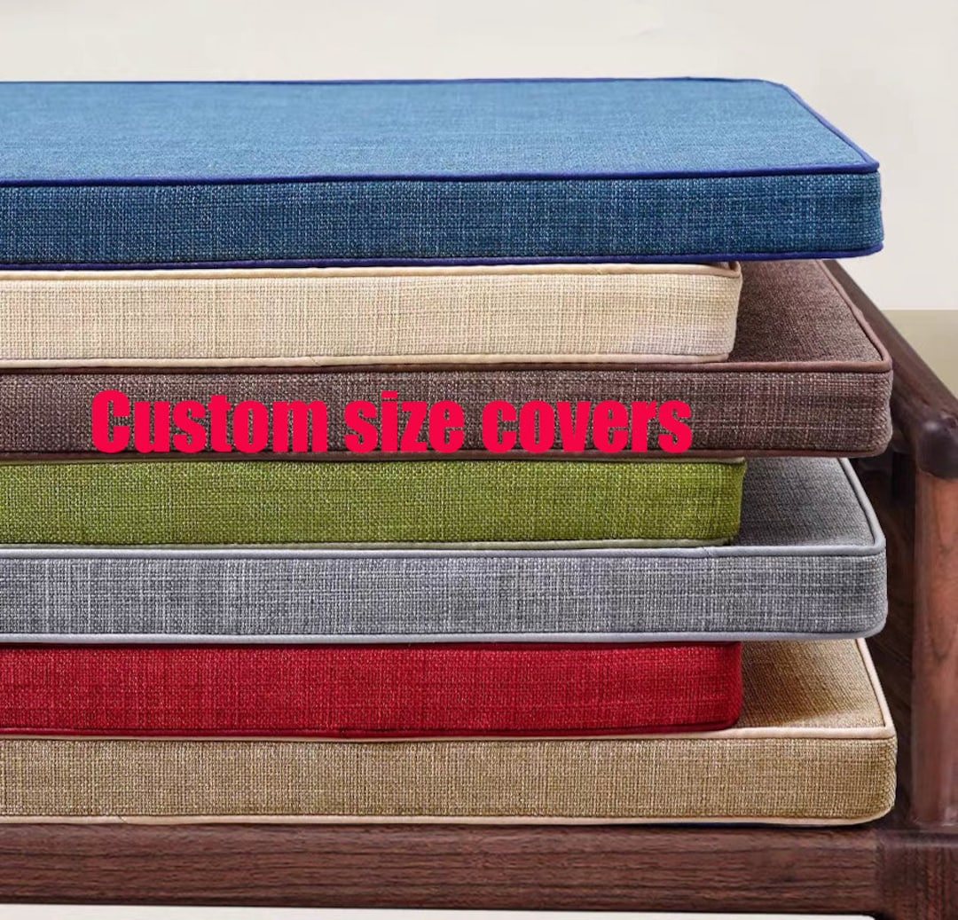 Custom Size Covers for Bench Cushion Indoor Furniture Window Seat ...