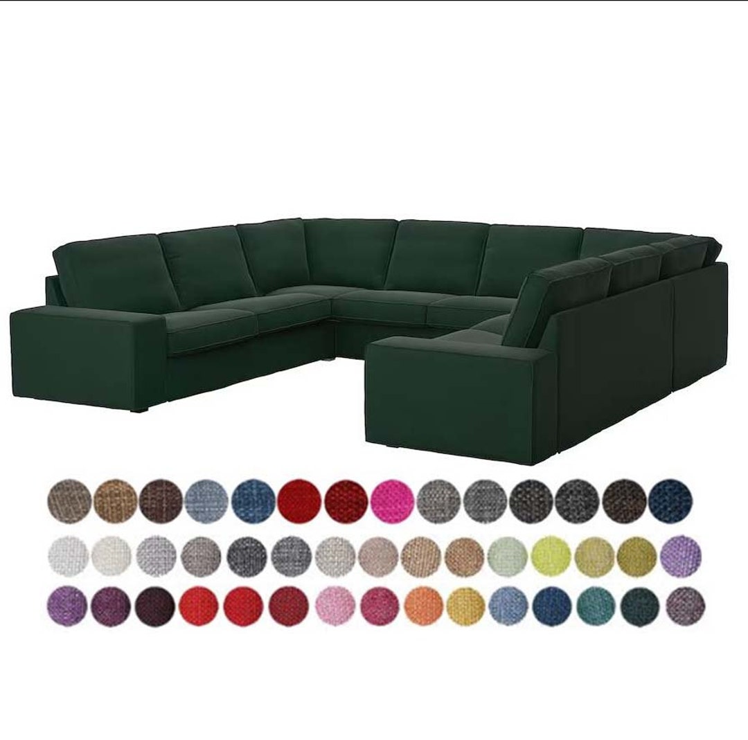 Kivik 2+3+2 Corner Sectional Sofa Cover , KIVIK U-shaped Sofa Cover ...