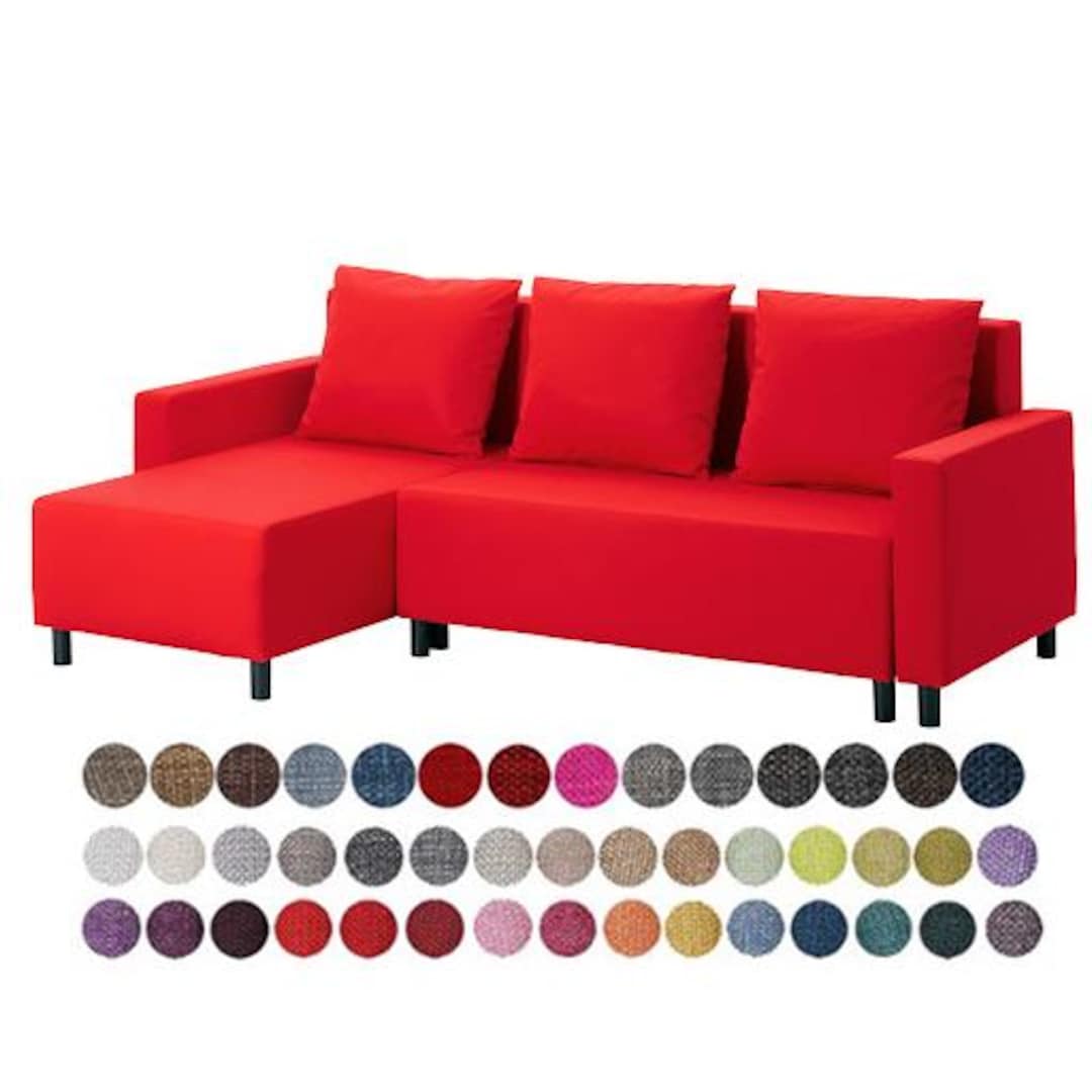 Ikea LUGNVIK Sofa With Chaise Lounge Cover, LUGNVIK Sofa Bed Slipcover ...
