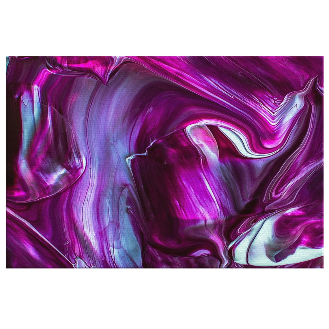 Purple Wall Art, Framed & Ready to Hang, Purple Canvas Art, Office Wall ...