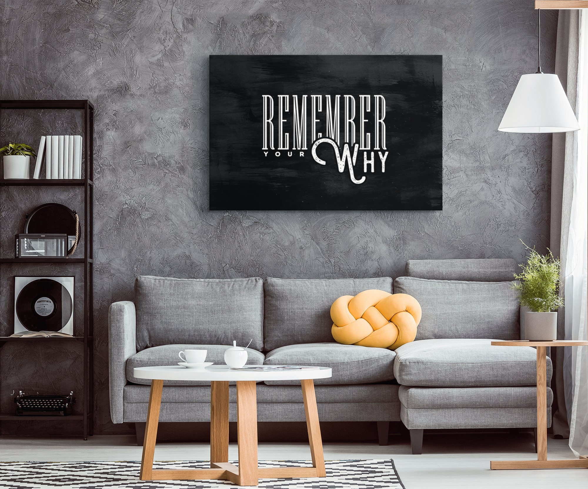Remember Your Why Print, Framed & Ready to Hang, Motivational Wall Art ...