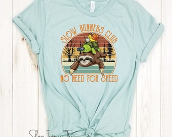 Turtle Sloth Snail Shirt - Etsy