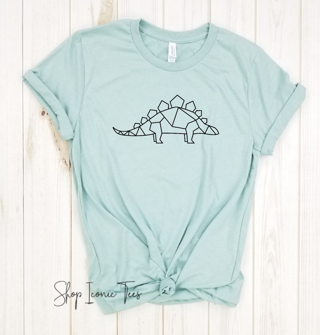 Stegosaurus Geometric Geometric Dinosaur Shirt Brontosaurus - Etsy