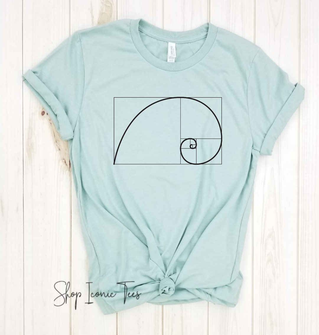 Golden Ratio Fibonacci Spiral Shirt, Science Math Engineering ...