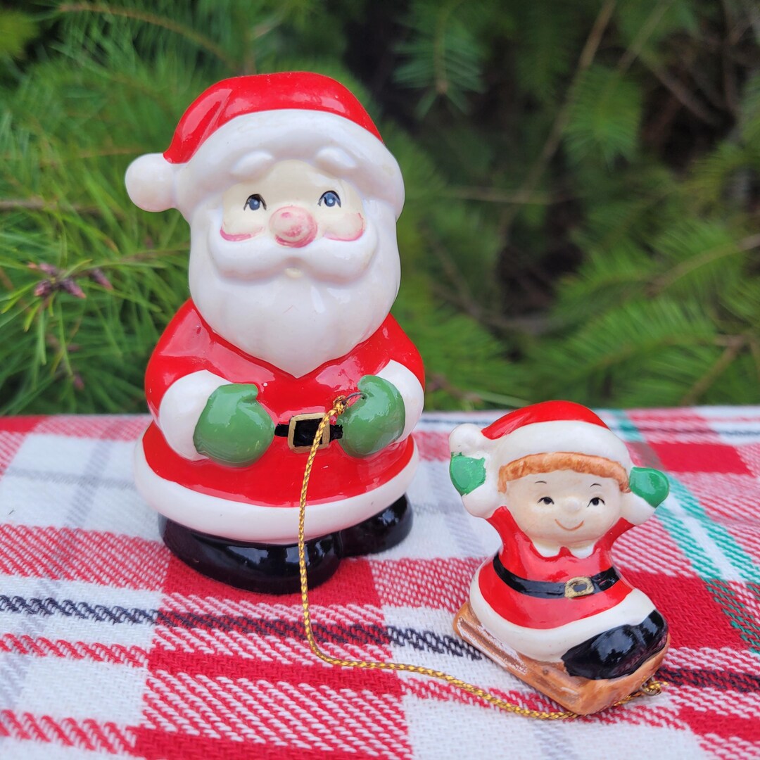 Enesco Santa Claus Ornament Vintage Christmas - Etsy