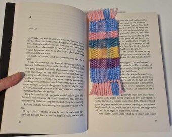 Woven Bookmark, Gift for Bookworm, Mini Woven Tapestry - Etsy UK